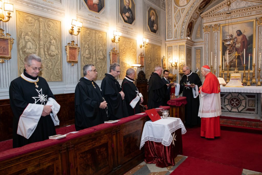 Ceremony in honour of Cardinal Fortunato Frezza, Bailiff of the ...